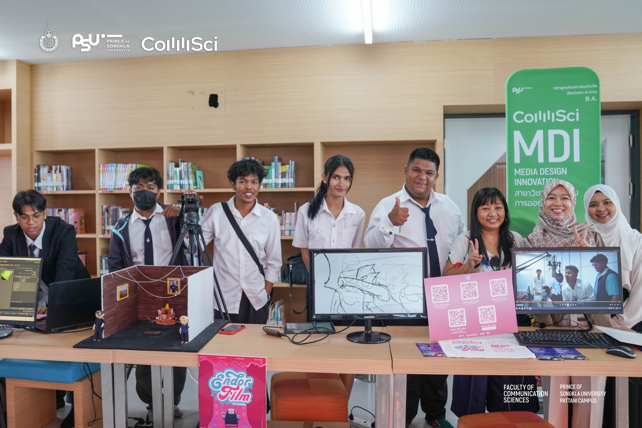 CommSci Roadshow สาขาวิชานวัตกรรมการออกแบบสื่อ (MDI) ลงพื้นที่นำเสนอผลงานหนังสั้น พร้อม ...